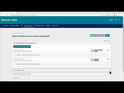 CTIS - M17 How to create an Ad hoc assessment – CT selection and Assessment details