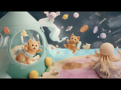 🕯️ Space Cat Journey | 1 Hour Peaceful Ambient Sounds for Clarity and Mental Focus