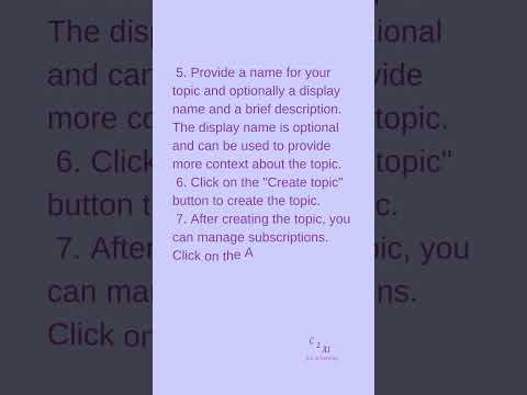 12 steps for AWS SNS