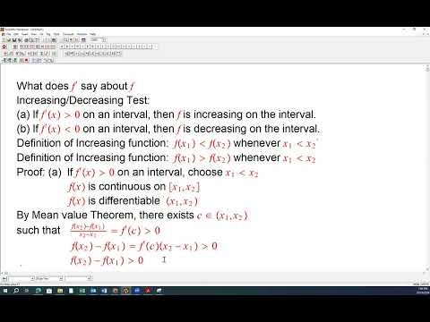 First Derivative Test, Second Derivative Test and more