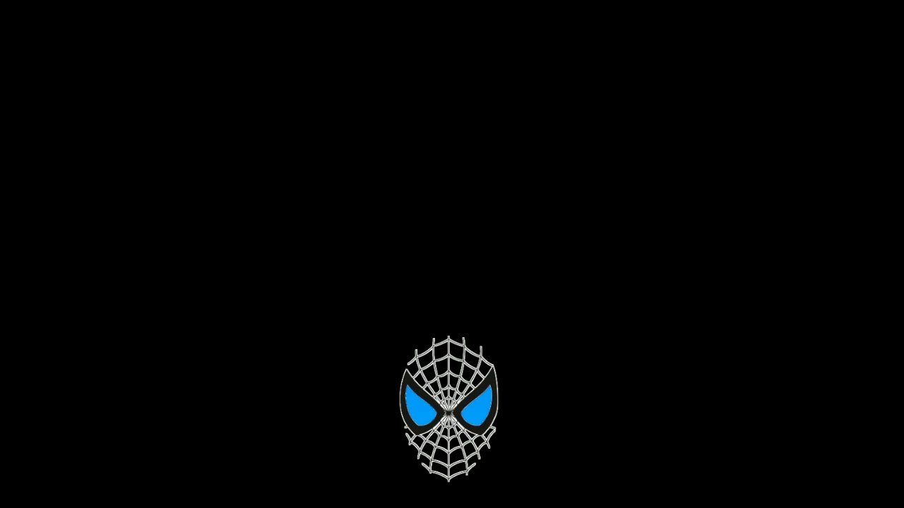 Spiderman eye blink effect black screen templates