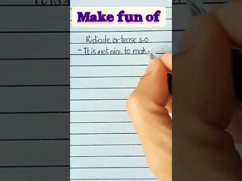 π Daily English Idiom | make fun of #7
