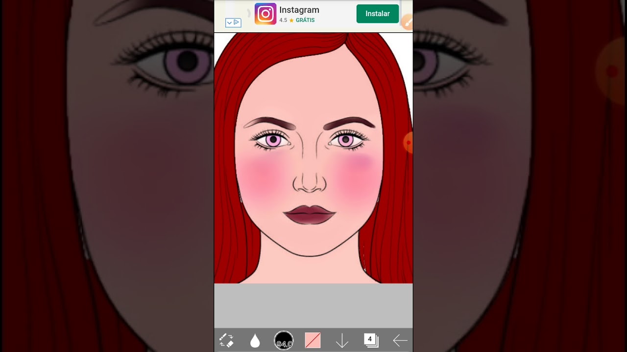 como maquiar uma boneca no Ibis paint