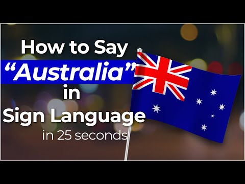 How to Sign "Australia" in American Sign Language?