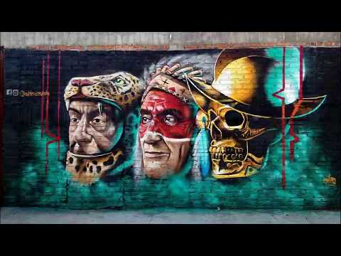 Choque de culturas, arte urbano Mexico