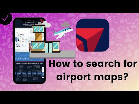 How to search for airport maps on Fly Delta?