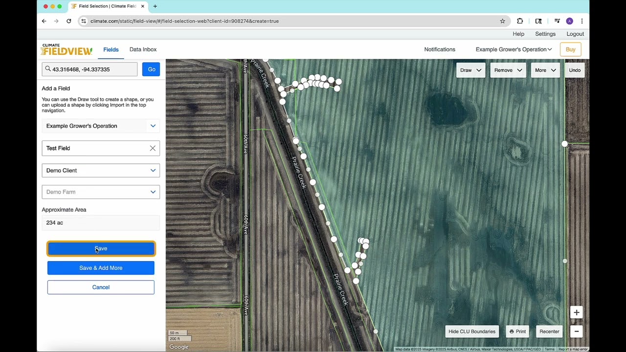 FieldView 101: Adding a Field to your FieldView™ Account