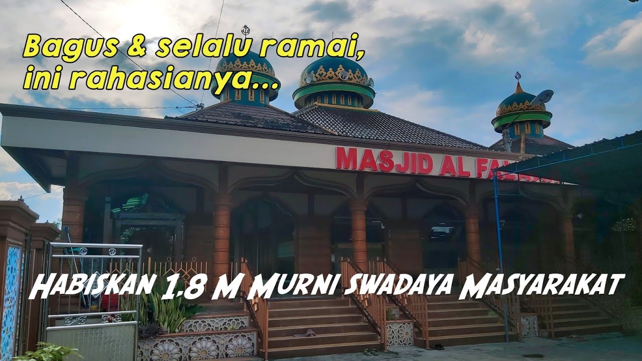 Masjid Alfalah berdiri megah di tengah Sentra Tepung Kanji Aren
