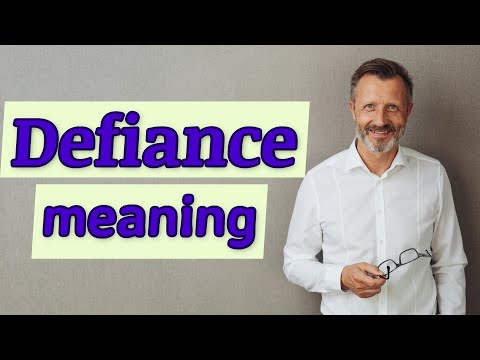Defiance | Definition of defiance 📖 📖 📖 📖