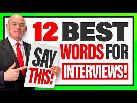 12 BEST WORDS FOR JOB INTERVIEWS! (How to DESCRIBE YOURSELF in an INTERVIEW!) INTERVIEW TIPS!