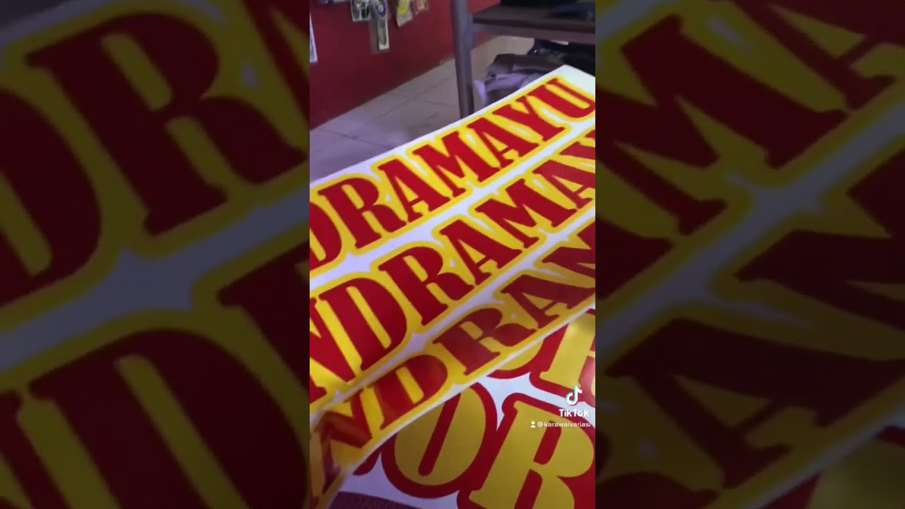 cutting stiker steling gorengan #indramayu #stiker #cutting