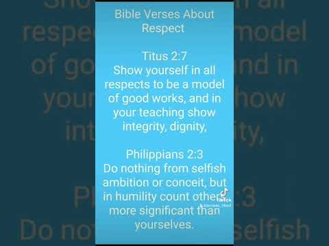 Bible Verses About Respect