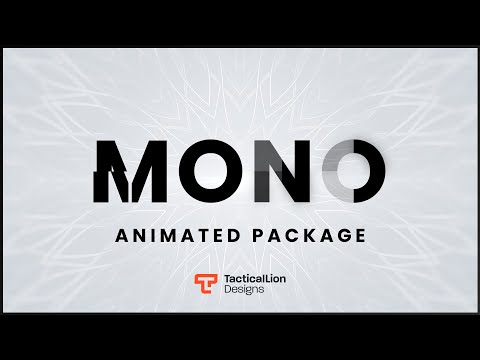 Mono Animated Package | Animated Twitch Overlays, Alerts.