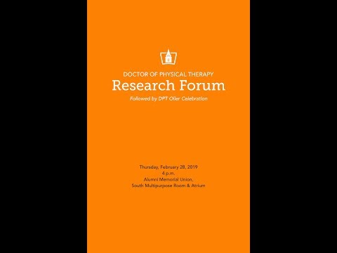 UF Physical Therapy Research Forum