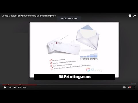 Cheap Custom Envelope Printing by 55printing.com
