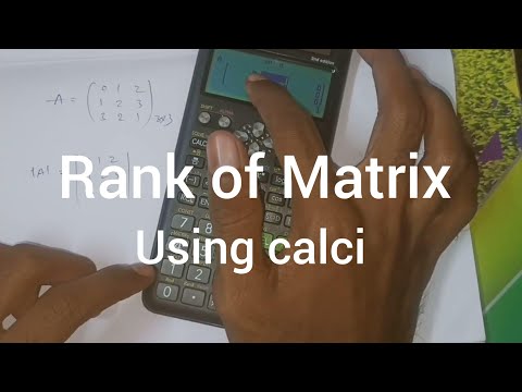 Rank of Matrix using calculator || #Rankofmatrix || How to find rank of matrix using calci ||
