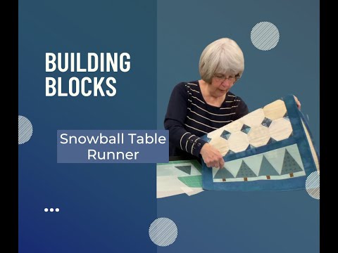 Snowball Pattern Quilted Table Runner