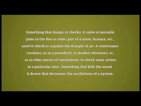 Damper Meaning