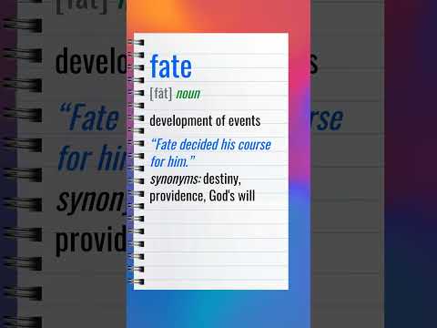FATE (C1 Advanced) Learn English Vocabulary