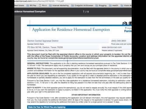 How To File For Homestead Exemption in Denton County - Courtesy of Texas Home Life