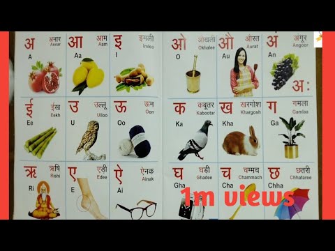 Hindi varnamala | Hindi varnamala chart with pictures | a se anar aa se aam | aa se aam wala!