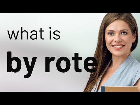 Unlocking the Meaning: "By Rote" Explained!