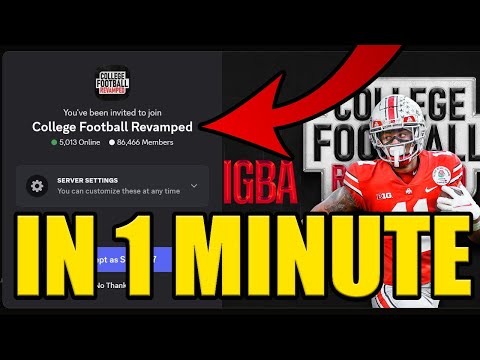 HOW to JOIN COLLEGE FOOTBALL REVAMPED DISCORD SERVER ✅PC & MOBILE✅