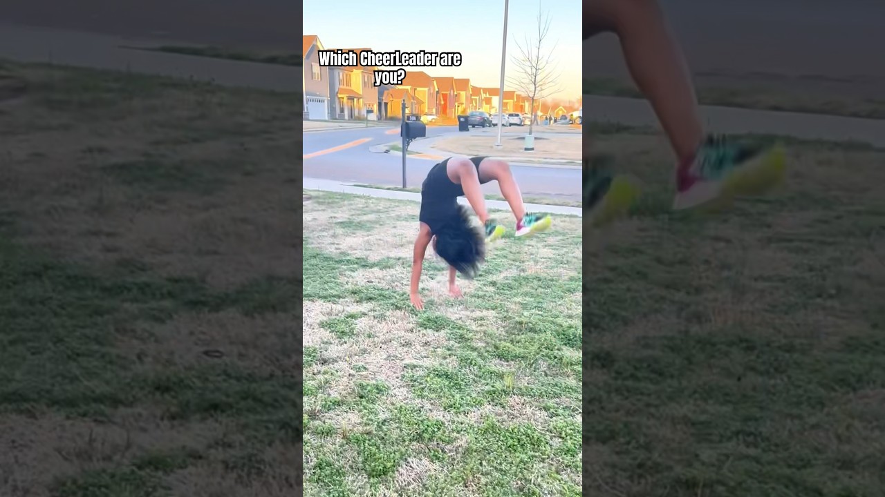 Cheerleaders be like... #shorts #vs #cheer  #yesorno #comedygold