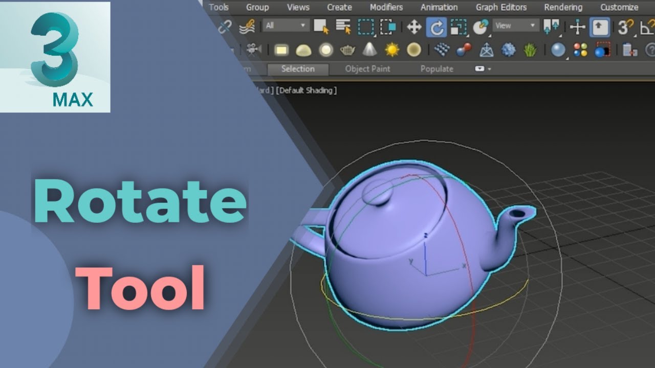 3ds max rotate tool beginners tutorial/beginners guide