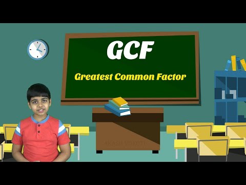 GCF for beginners | Greatest Common Factor | How to find the GCF of two or more numbers
