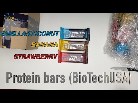 Unboxing a protein bar (BioTechUSA Protein Bar 70g)
