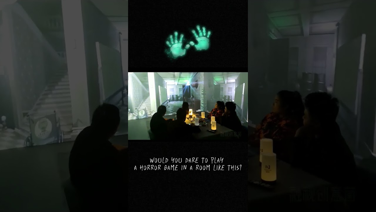 360° Horror Adventure with Immersive Projection Mapping! 😱#interactiveprojection #projectionmapping