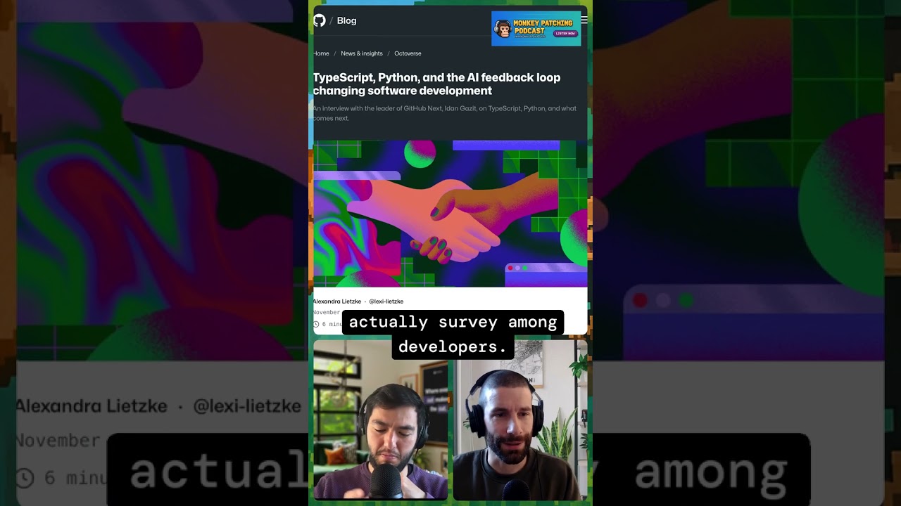Did TypeScript pass JS on GitHub?