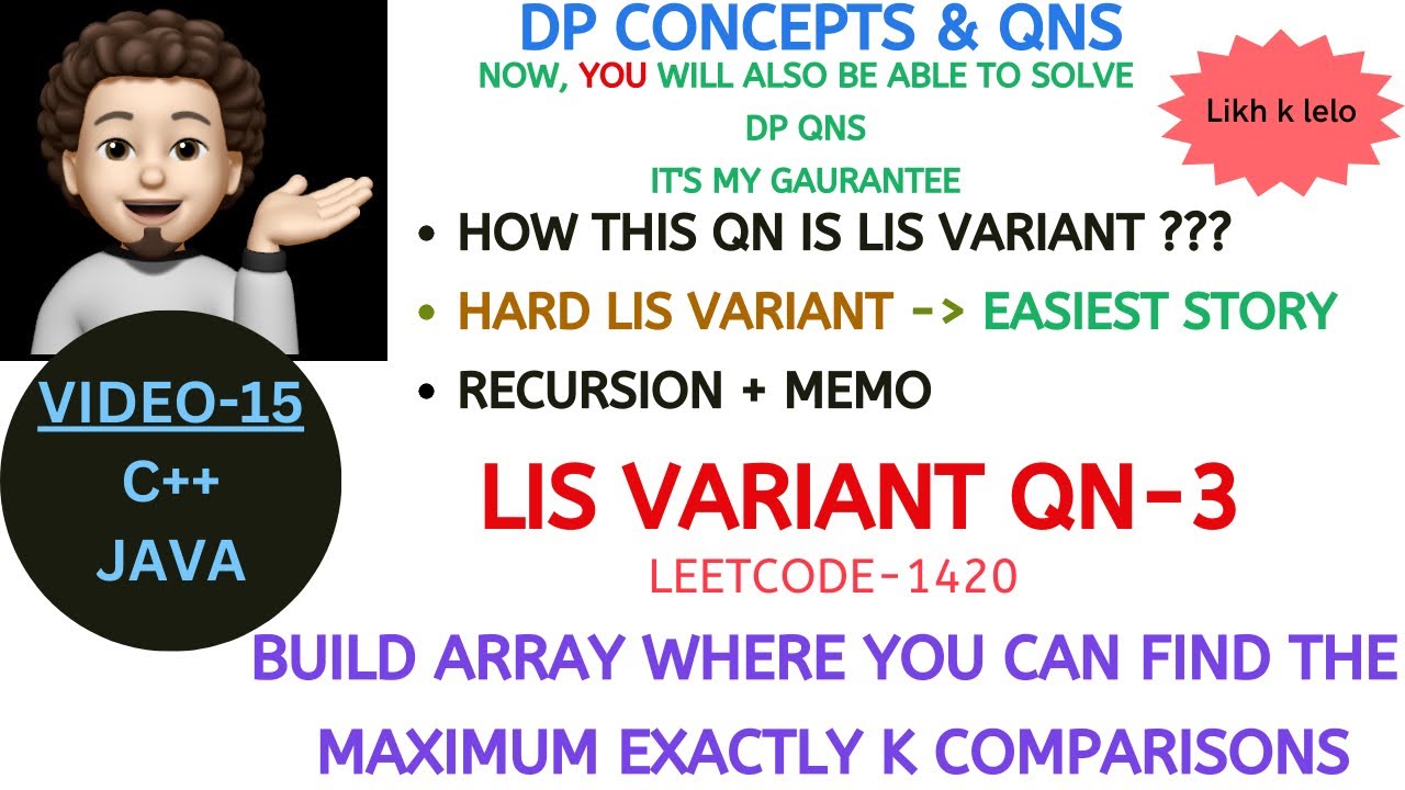 Understanding Dynamic Programming Building An Array With Maximum Comparisons Galaxyai