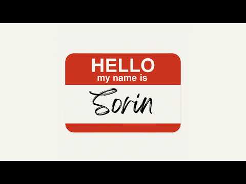 Hello, my name is Sorin!