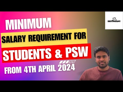 Minimum Salary Requirement for Switching Student or PSW to Skilled Worker Visa | New Entrant rule