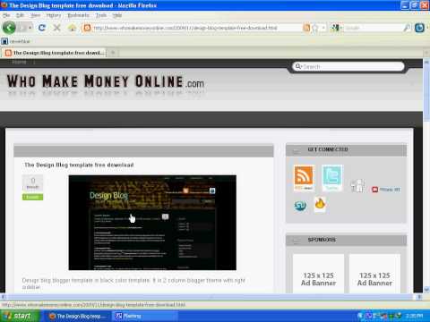 The Design Blog template free