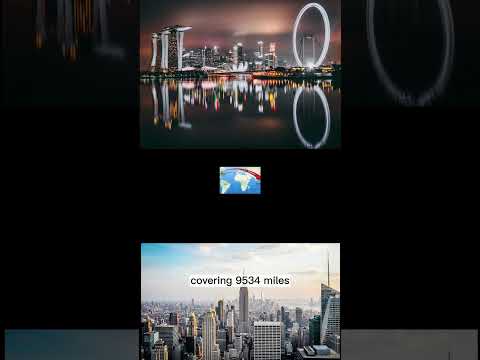 World's Longest Non-Stop Flight Covering 9,534 Miles from Singapore to New York in 18 Hours.