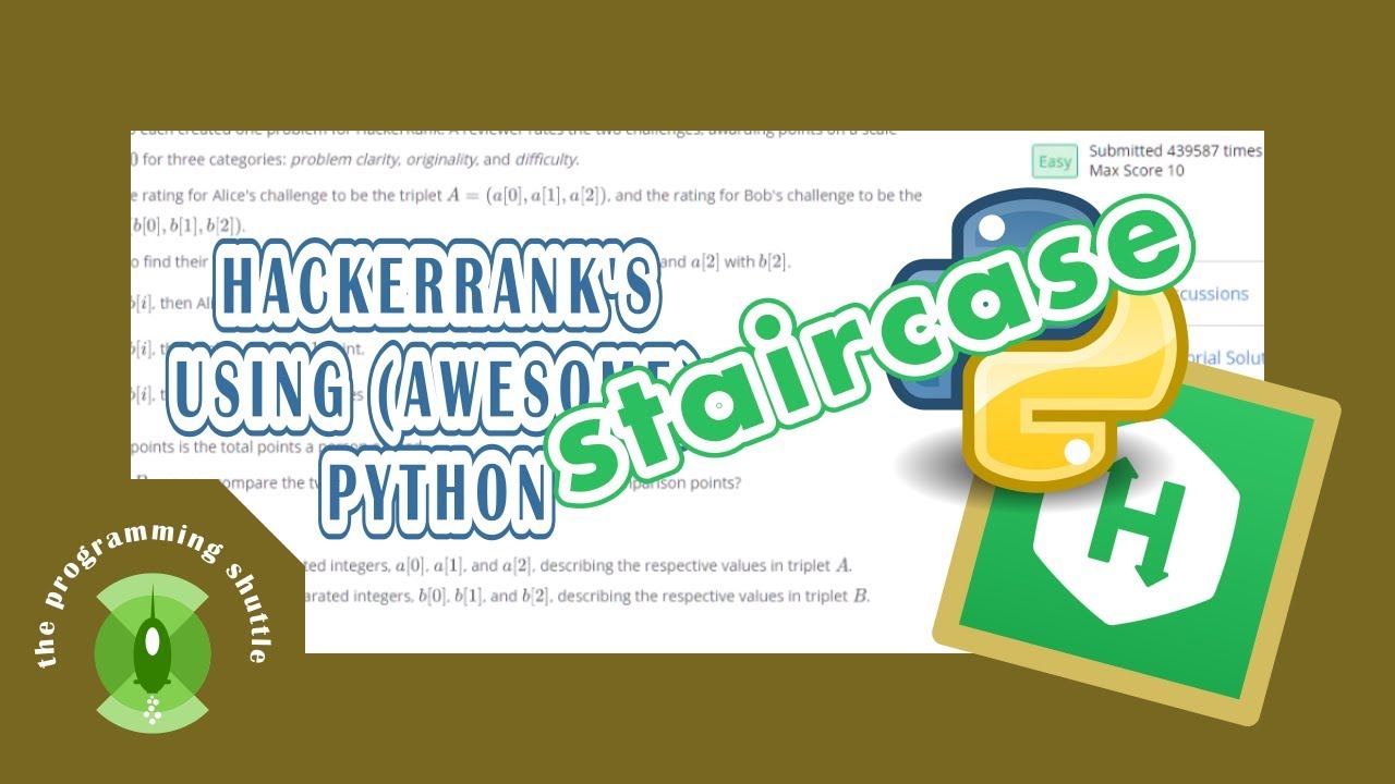 hackerrank's Staircase explanations using python