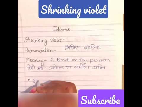 English shorts # idioms #shrinking violet