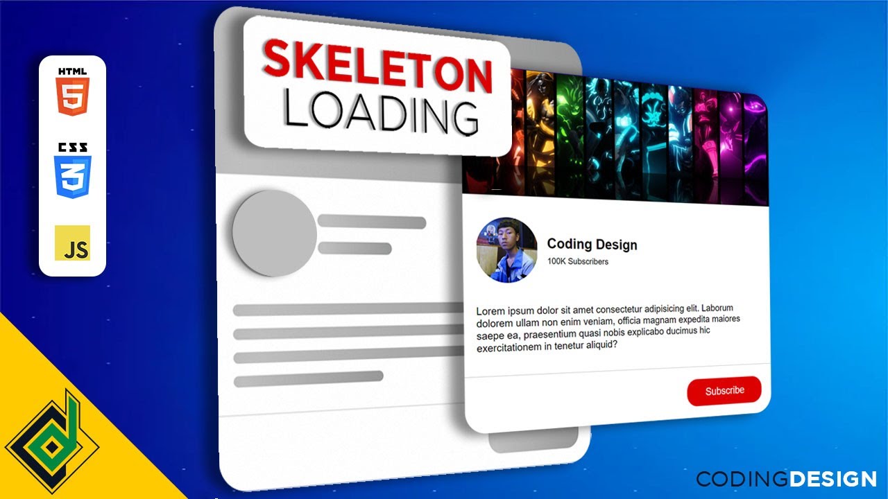 Build Skeleton Loading Animation With CSS & JS