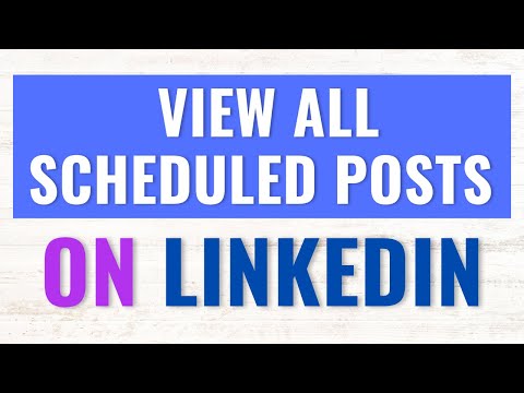 How To View Scheduled Posts on LinkedIn 2023 (New Update) - Profile & Company Page