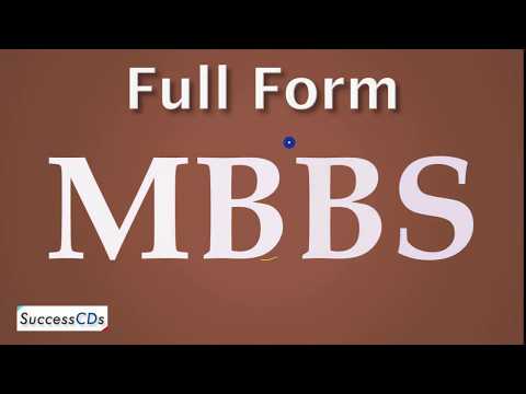 Full Form of MBBS
