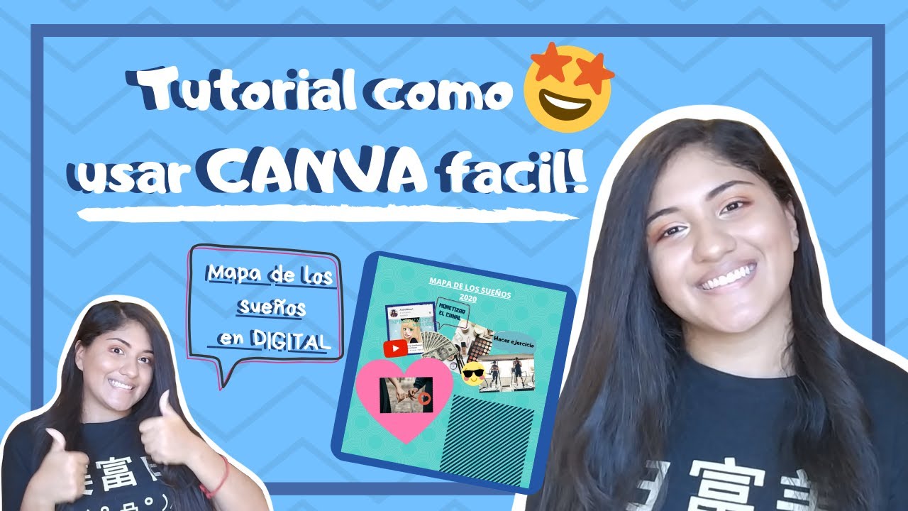 Como hacer un mapa de los sueños en digital | Como usar CANVA en la computadora fácil | Andris Gil