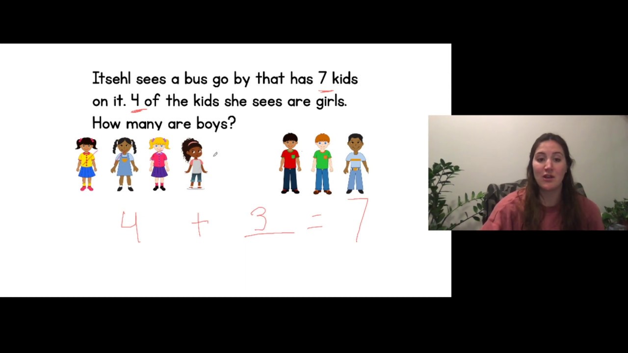 Missing Addend Word Problems : Math