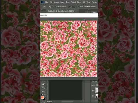 #shorts Create flower patterns in photoshop