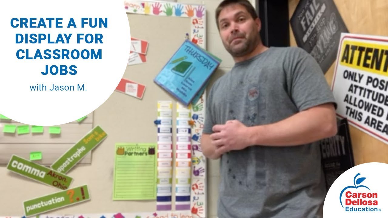 Create A Fun Display For Classroom Jobs