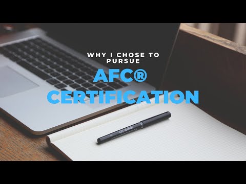 Why I am pursuing AFC® certification - The reason why I chose AFC for my financial coaching business