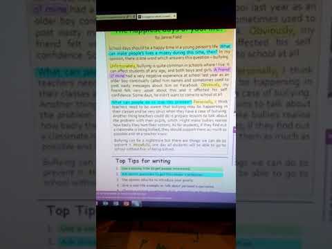 An example of an article. The purpose of this article is to give an opinion about bullying.