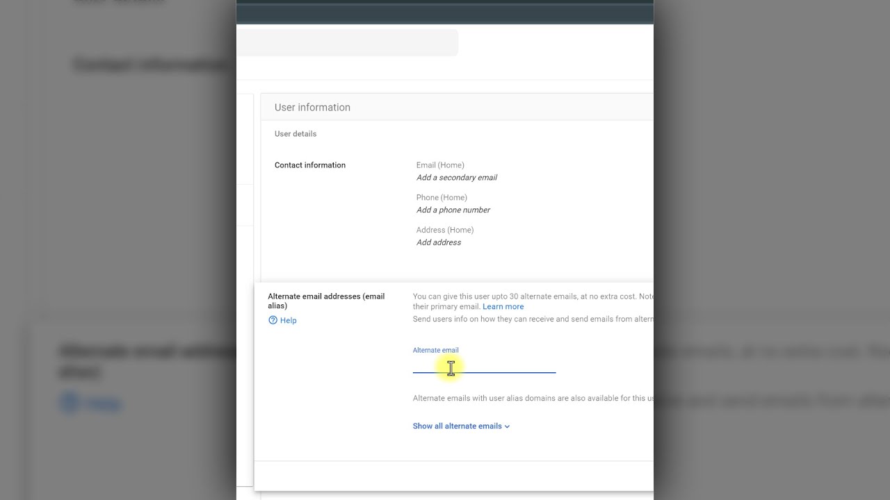 How to create an alias for a user in Google Workspace | GWS Admin | How to